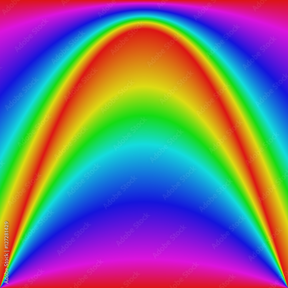 Smooth gradient rainbow wave curve background Stock Vector | Adobe Stock