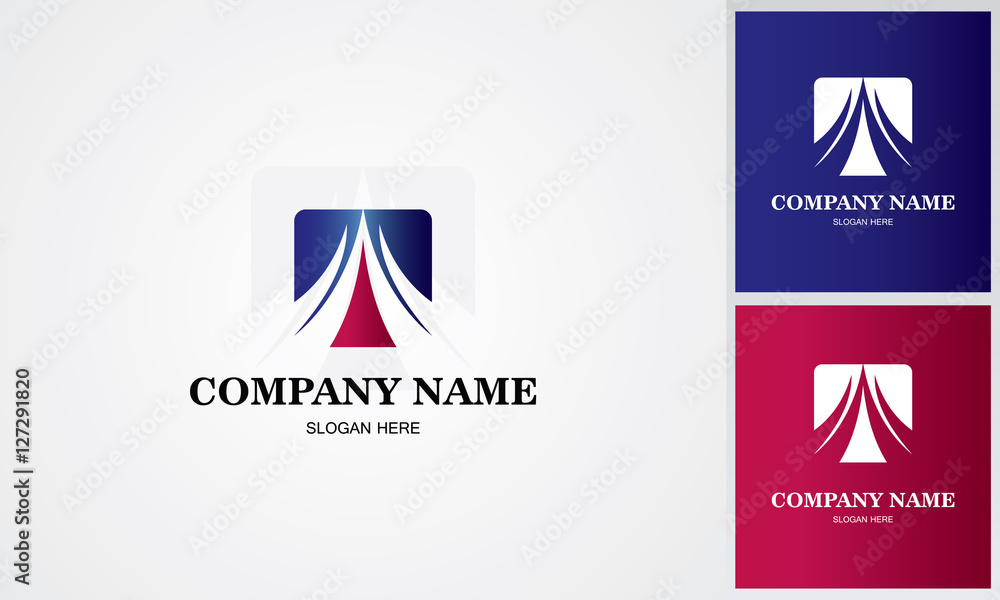 square road logo Stock Vector | Adobe Stock