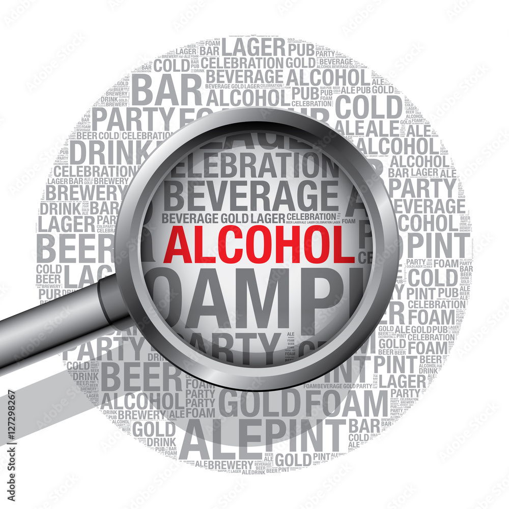Alcohol word cloud design concept vector illustration Stock Vector ...