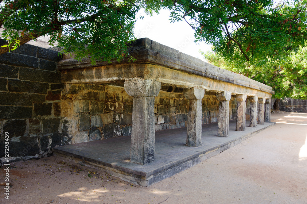 Vattakottai fort and beach in Kanyakumari, Tamil Nadu, India Stock ...