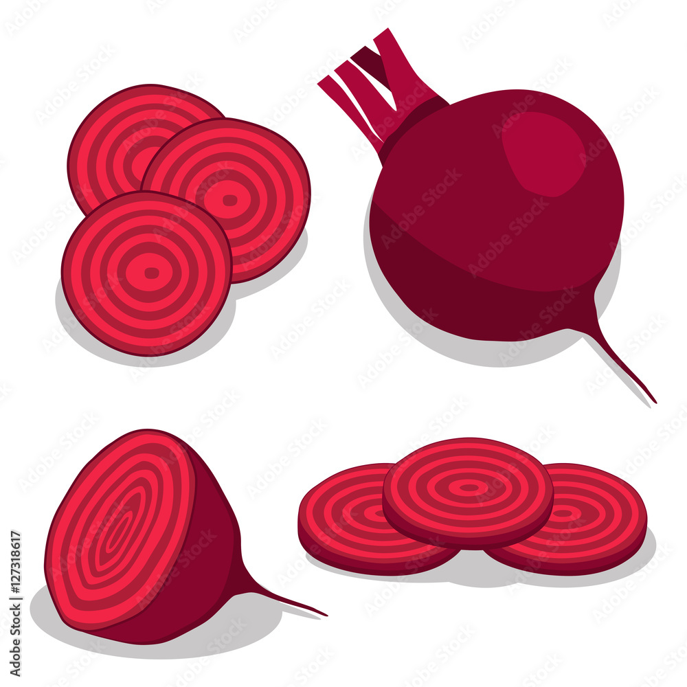 Abstract vector illustration of logo for the theme of red beet Stock ...