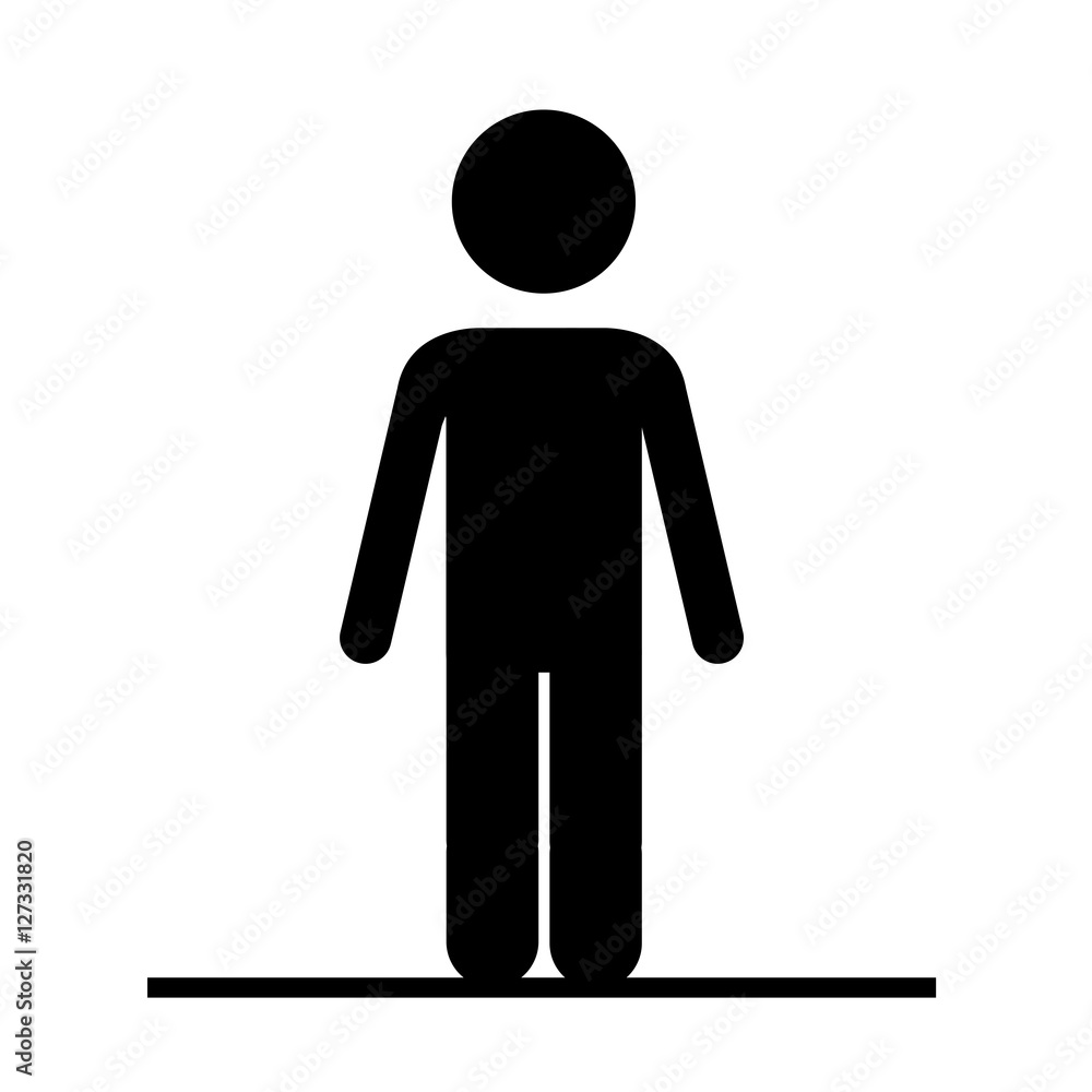 Pictogram icon. People person figure and human theme. Isolated design ...