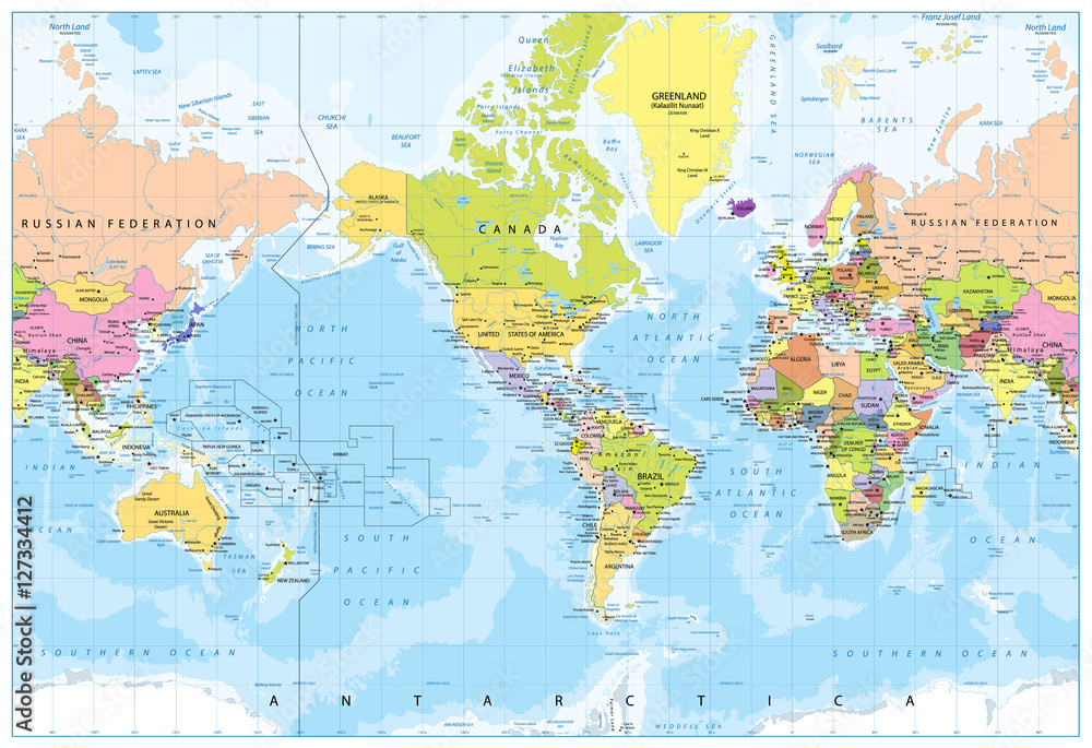American World Map