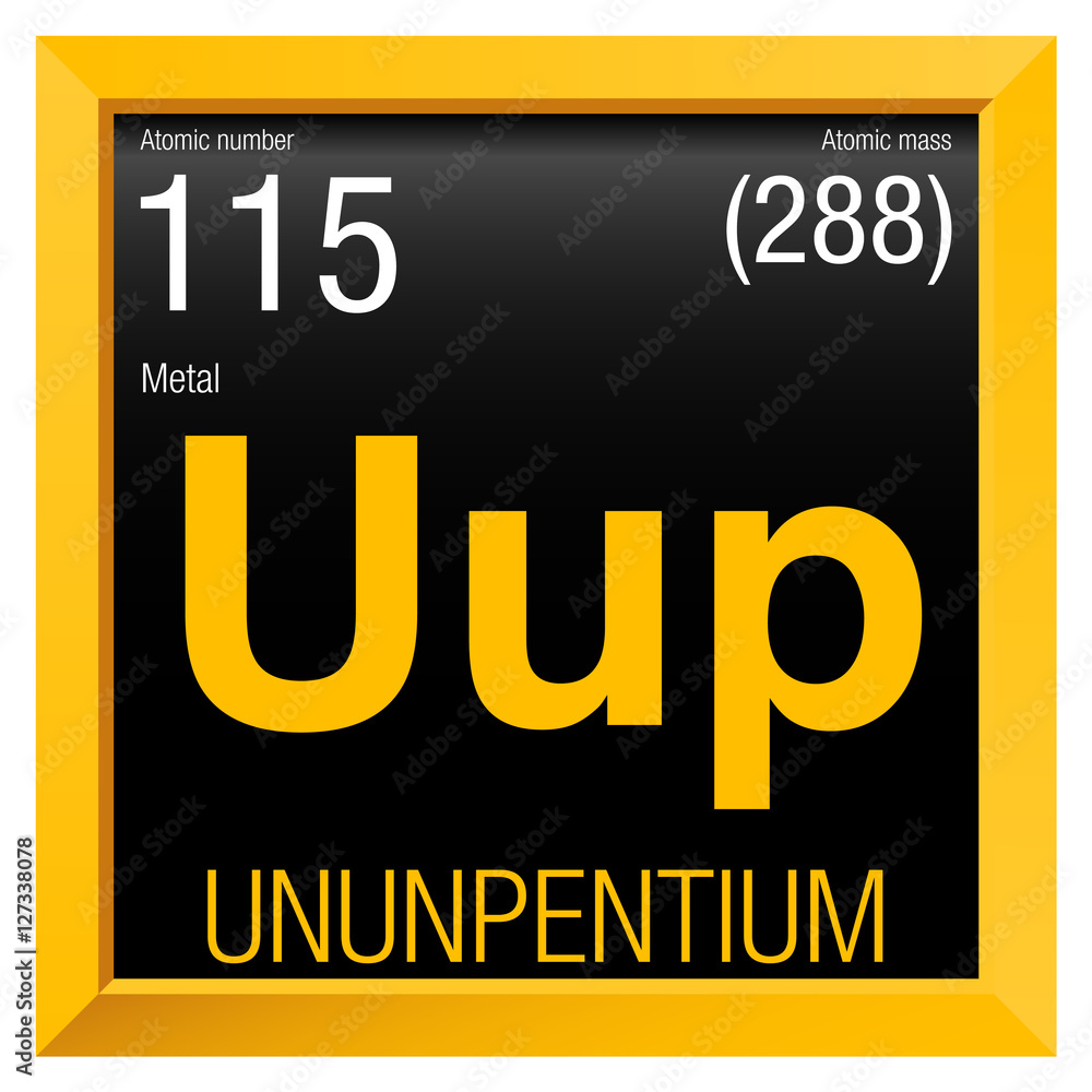 Ununpentium Symbol