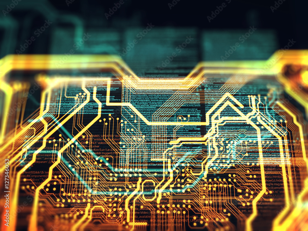 Technology background/Technology background of the abstract computer ...