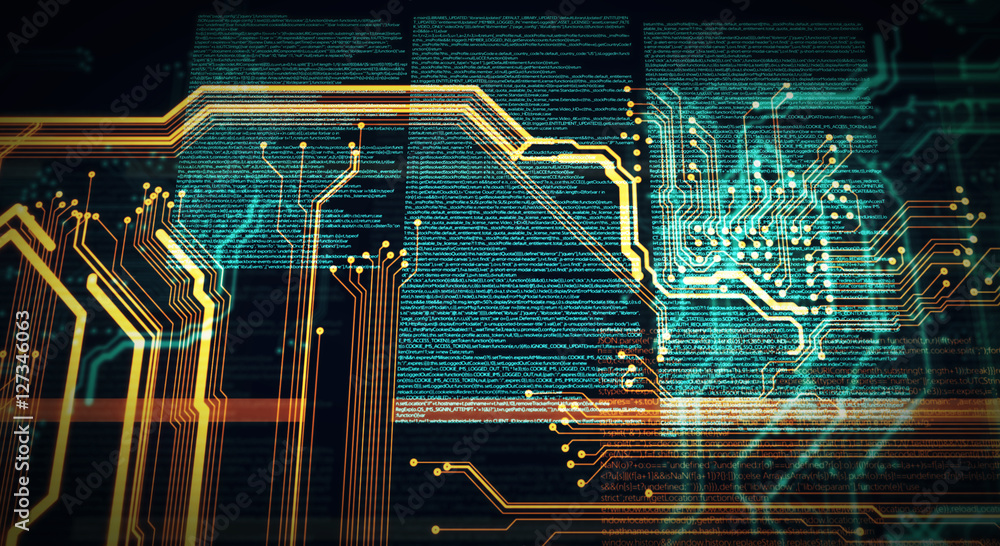 Technology background/Technology background of the abstract computer ...