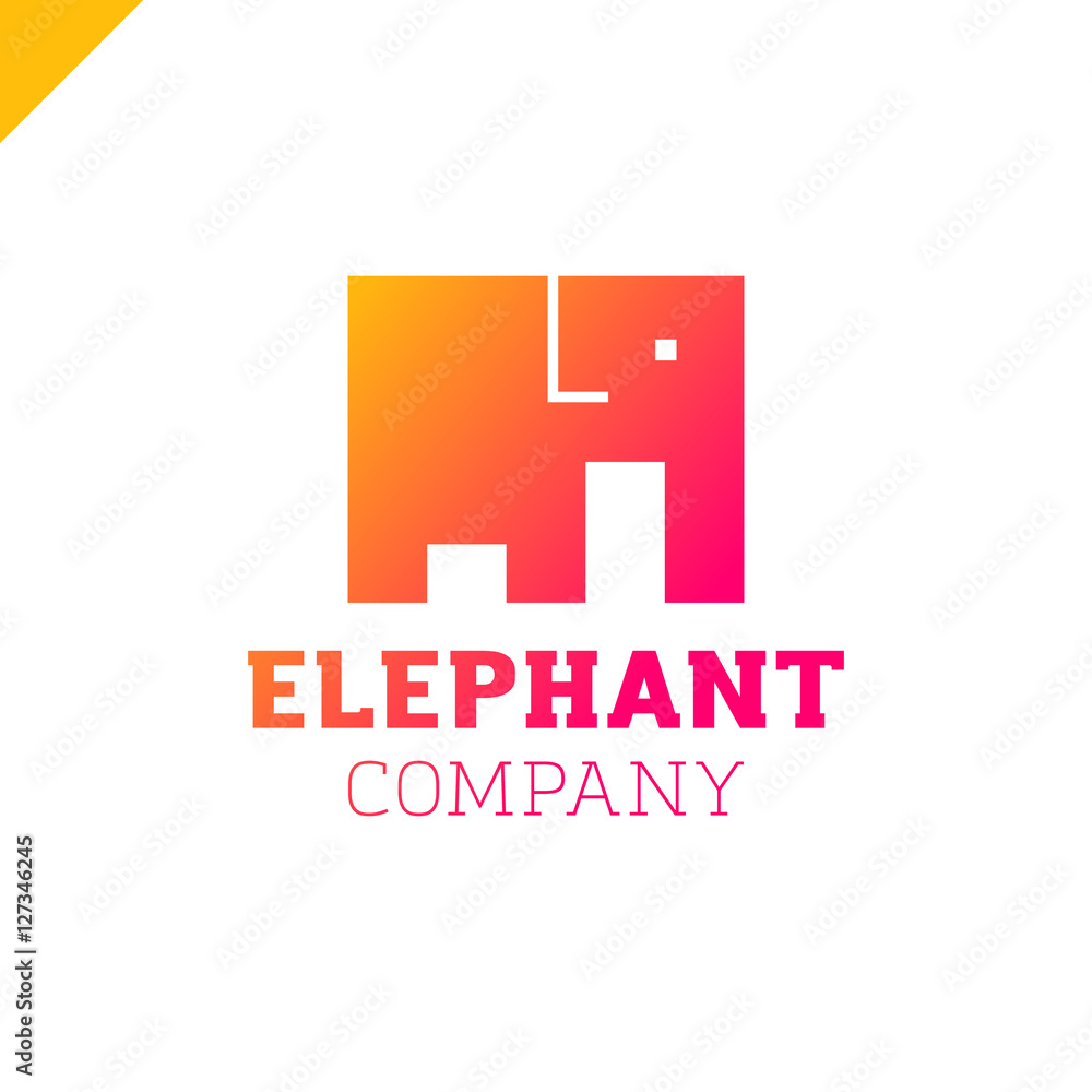 Elephant Emblem for Your Business. Company logo design. Stock Vector ...