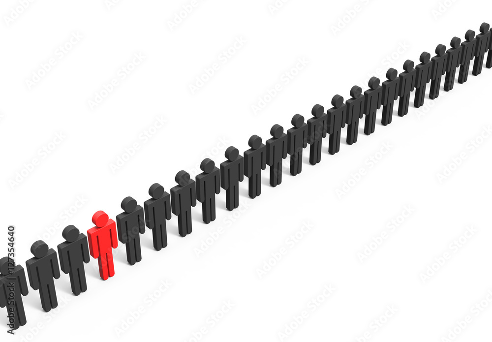 red man symbol in the black ones Stock Illustration | Adobe Stock