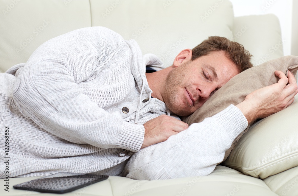 Sleeping man Stock Photo | Adobe Stock