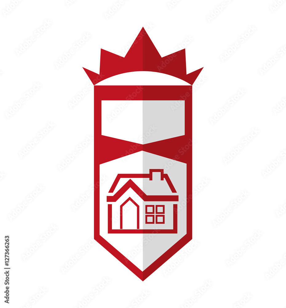 real estate house in tag vector illustration design Stock Vector ...