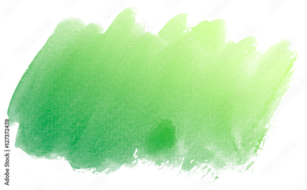 Green Watercolor Splashes