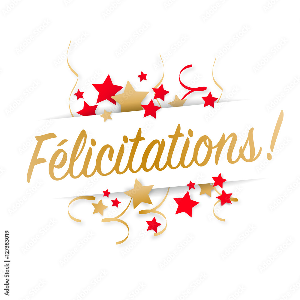 Félicitations Stock-Vektorgrafik | Adobe Stock