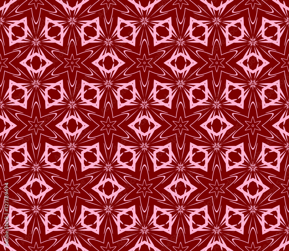 flower pattern. Seamless pattern. Arabesque. vector illustration. red ...