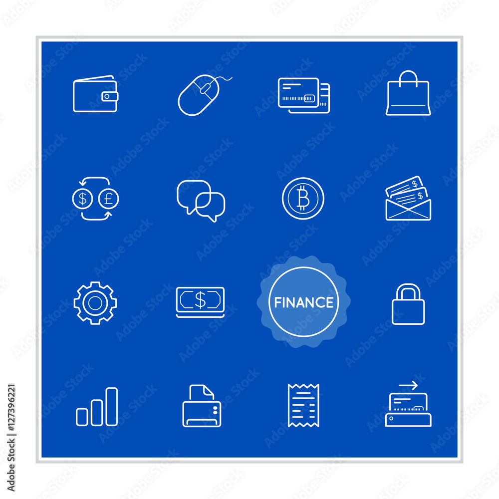 Set of Finance Money Vector Illustration Elements can be used as Stock ...