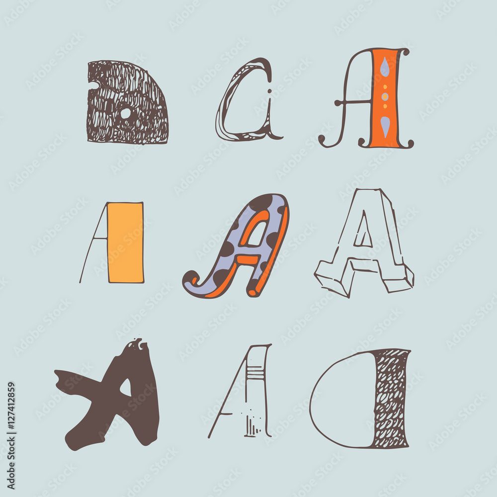 Creative Lettering Styles Alphabet