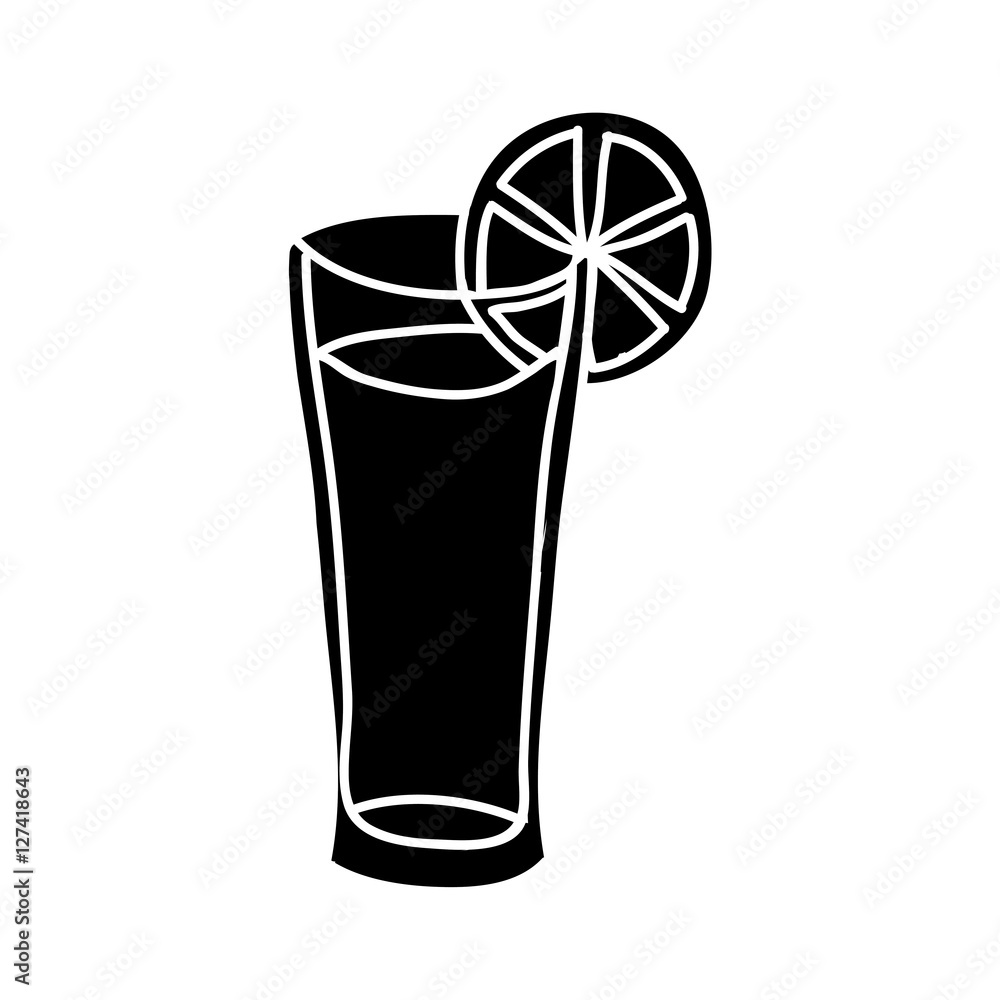 fruit juice glass icon image vector illustration design Stock Vector ...