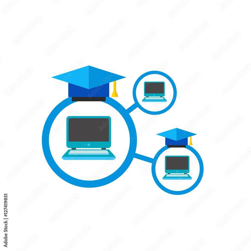 Education technology icon Stock Vector | Adobe Stock