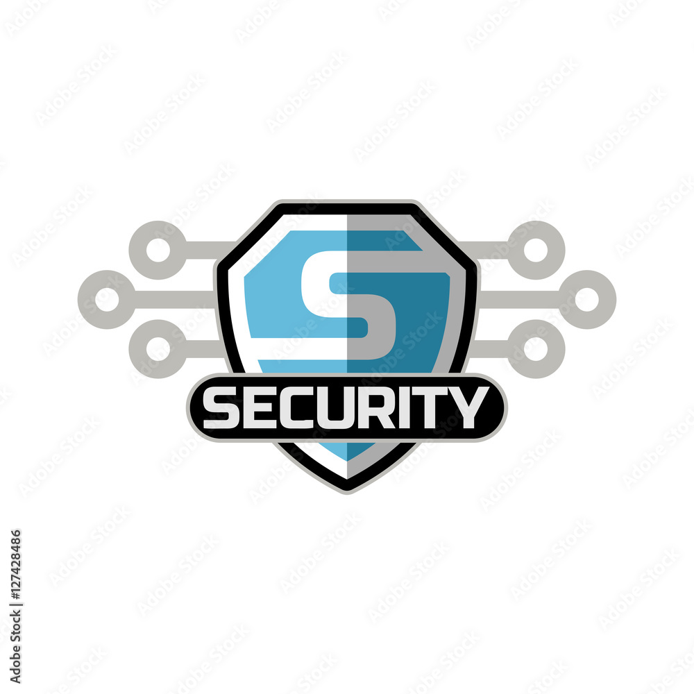 security logo badge vector Stock Vector | Adobe Stock