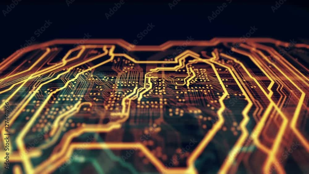 Technology background/Technology background of the abstract computer ...