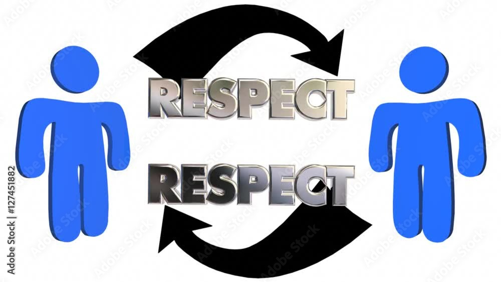 Respect People Arrows Mutual Shared Understanding 3d Animation Stock ...