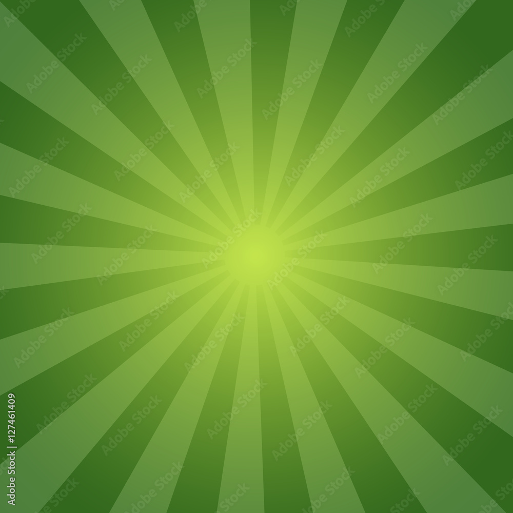 Green rays retro background with halftones stylish Stock Vector | Adobe ...