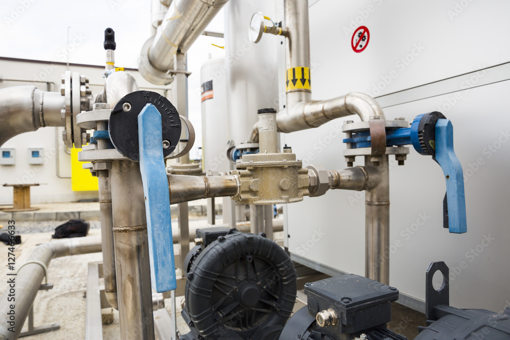 Natural gas tank pipelines Stock Photo | Adobe Stock