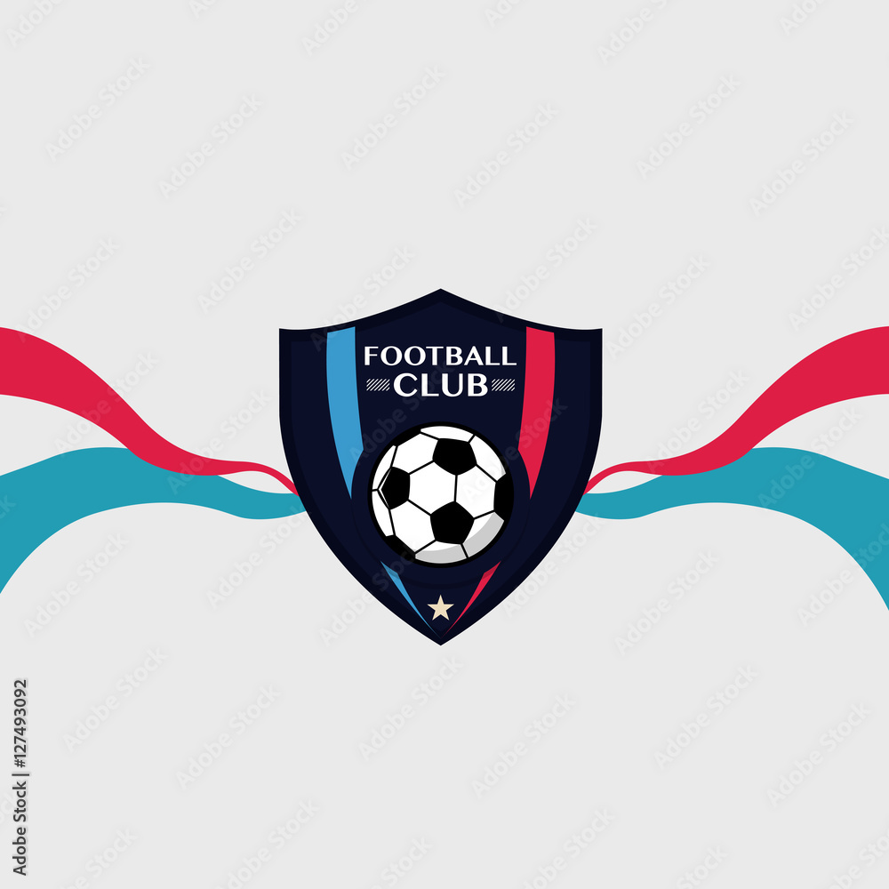 Soccer Football Badge,vector illustration Stock Vector | Adobe Stock