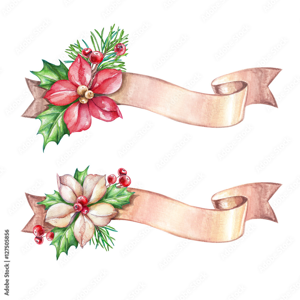 Holiday Ribbon Clipart