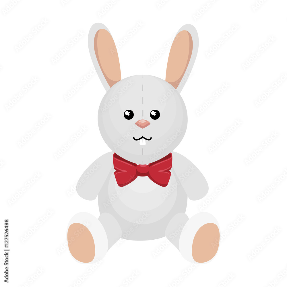 cute rabbit character isolated vector illustration design Stock Vector ...