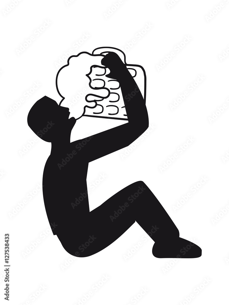 Giant big thirst logo beer jug drink drinking party celebrate drinking ...