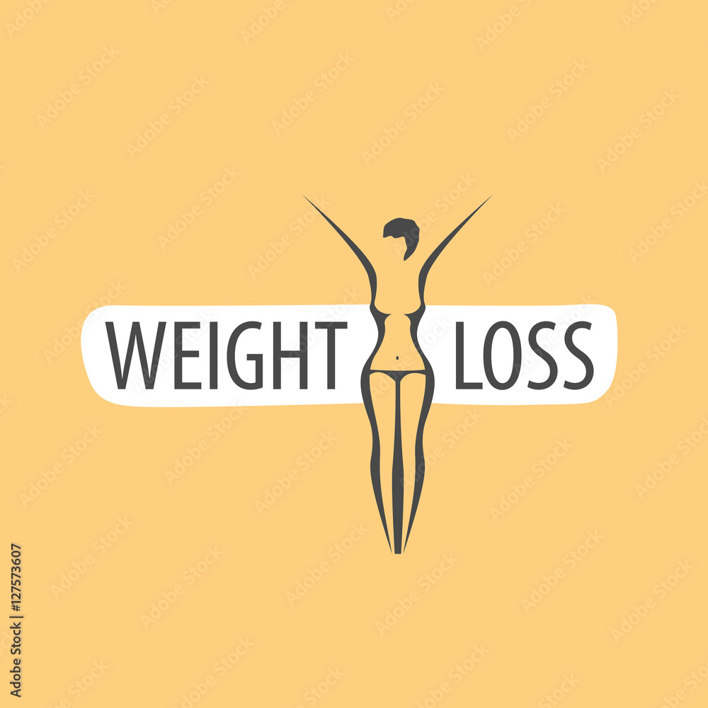 weight loss logo Stock Vector | Adobe Stock