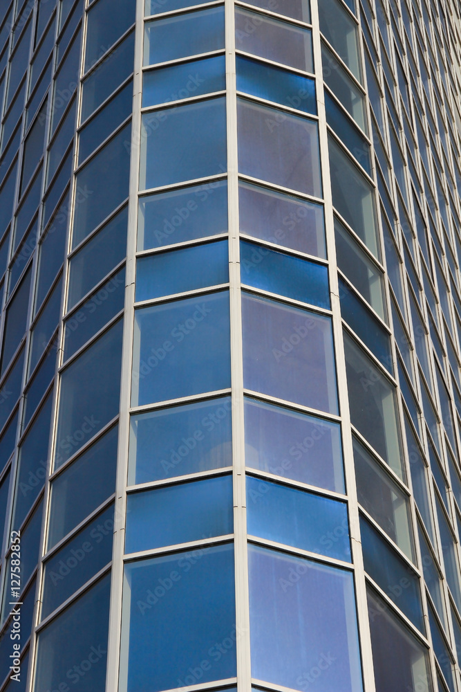 Glass windows of tall building. Close up Stock Photo | Adobe Stock