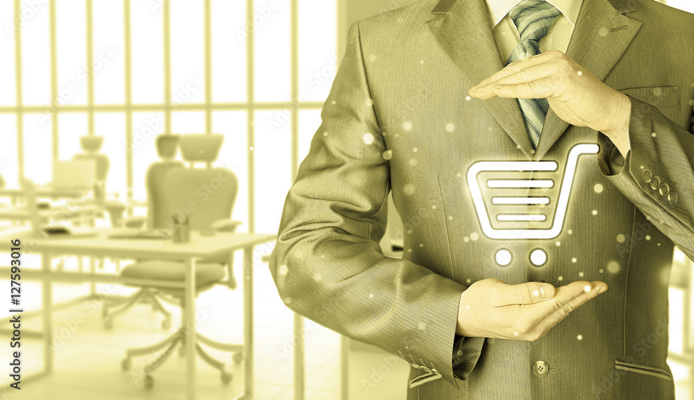 Consumer protection concept. Safety and insurance of trade and goods ...