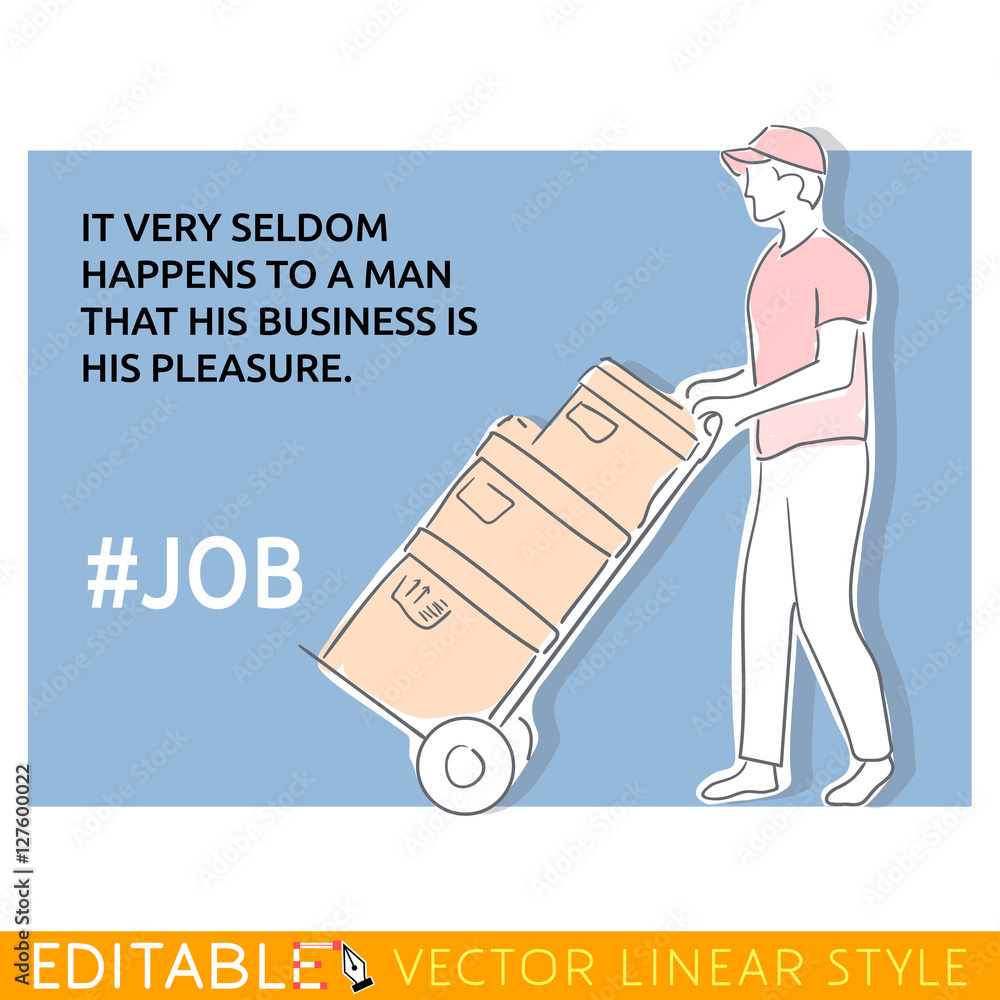 Hashtag job. Porter about a pleasure in the business. Meme card ...