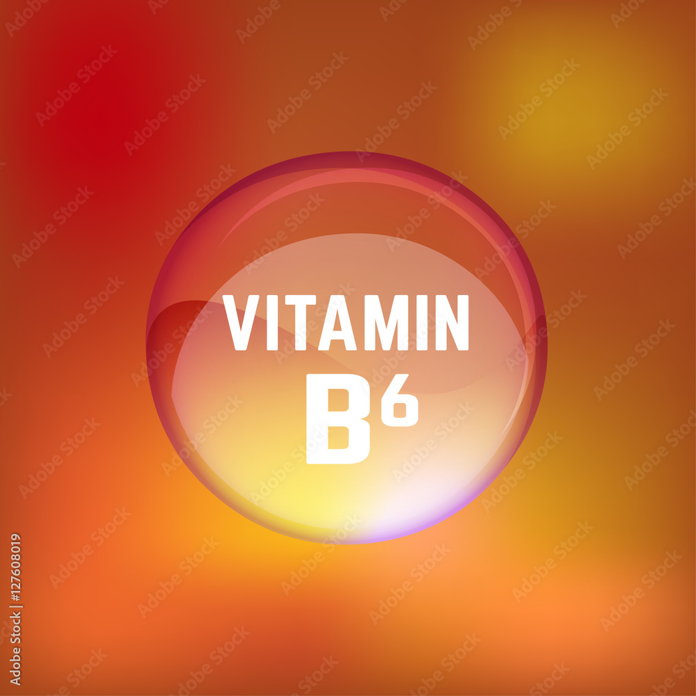 Vitamin B6 02 B Stock Vector | Adobe Stock
