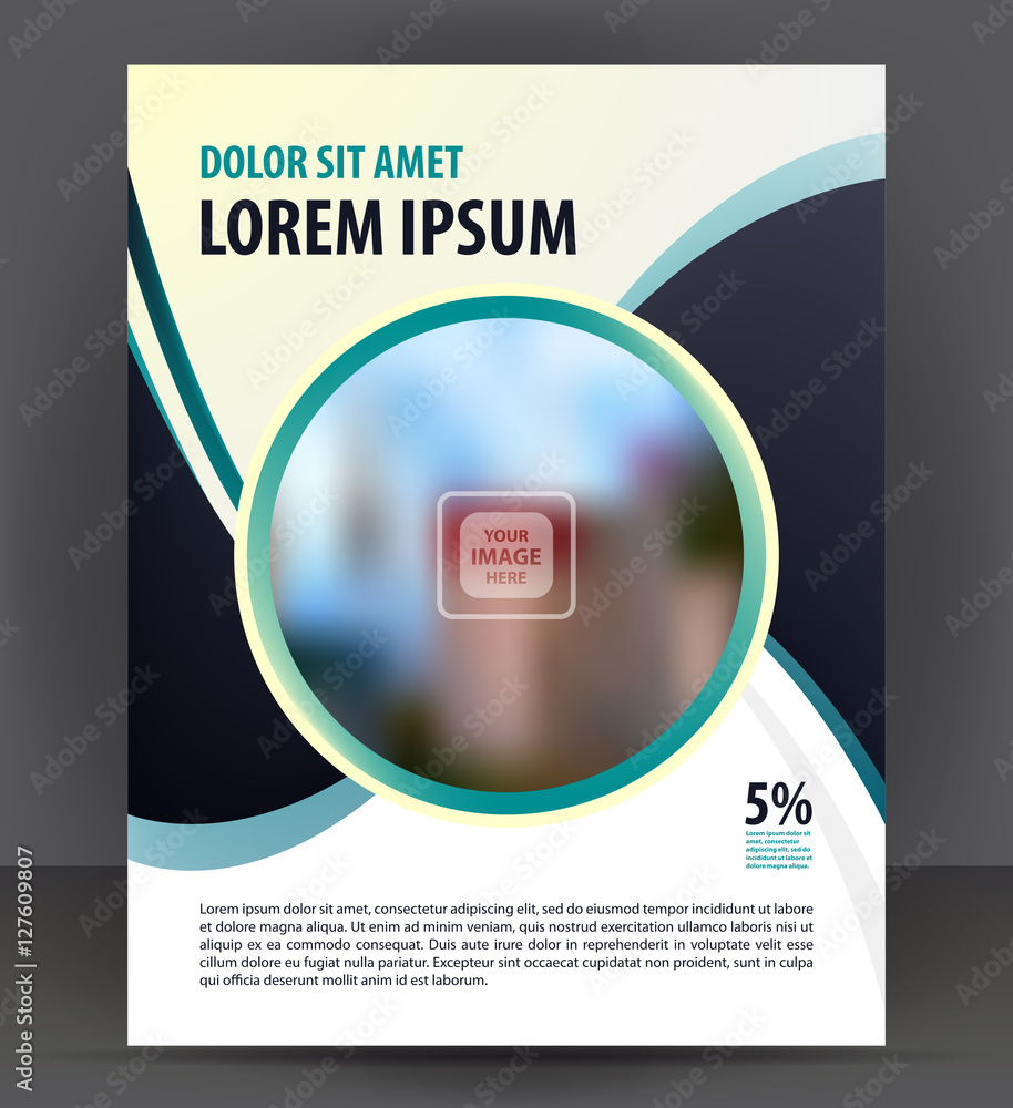 Abstract flyer, brochure, cover layout design print template, pamphlet ...