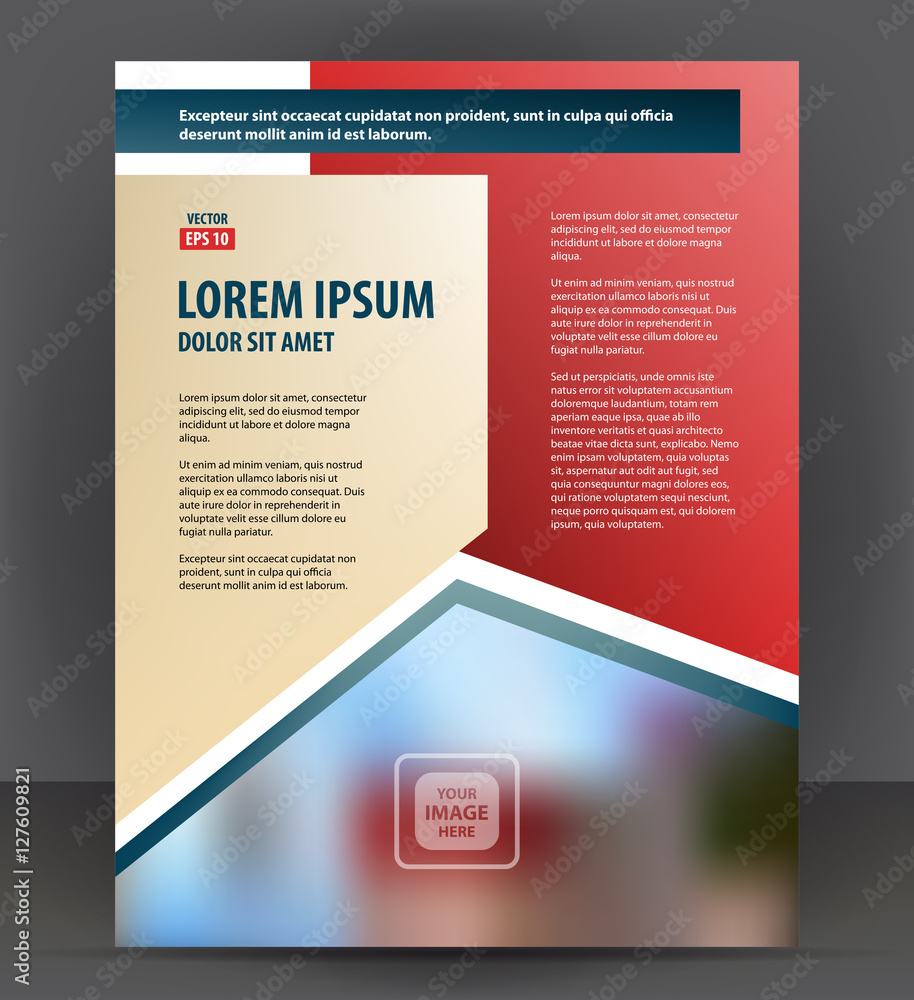 Abstract flyer, brochure, cover layout design print template, pamphlet ...