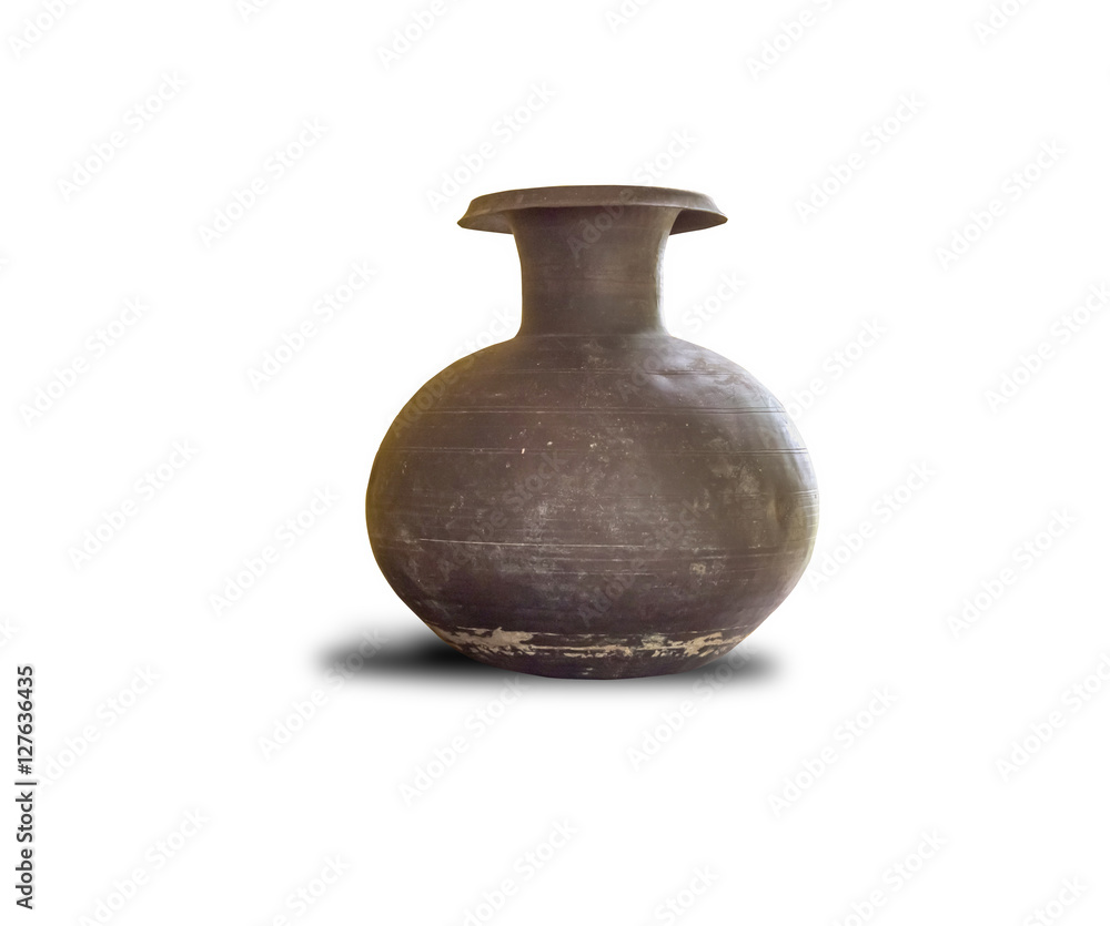 ewer isolated on white background with clipping path. A container of ...