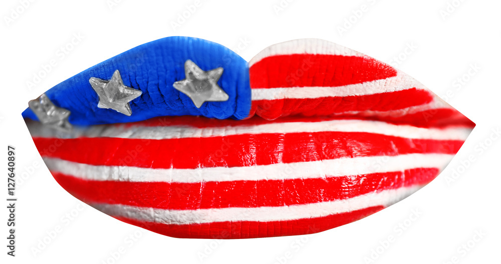 American Flag Makeup