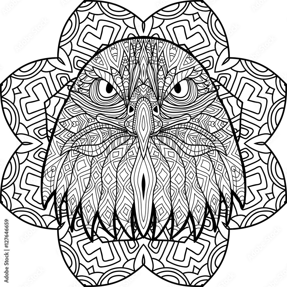 Eagle Mandala Coloring Pages