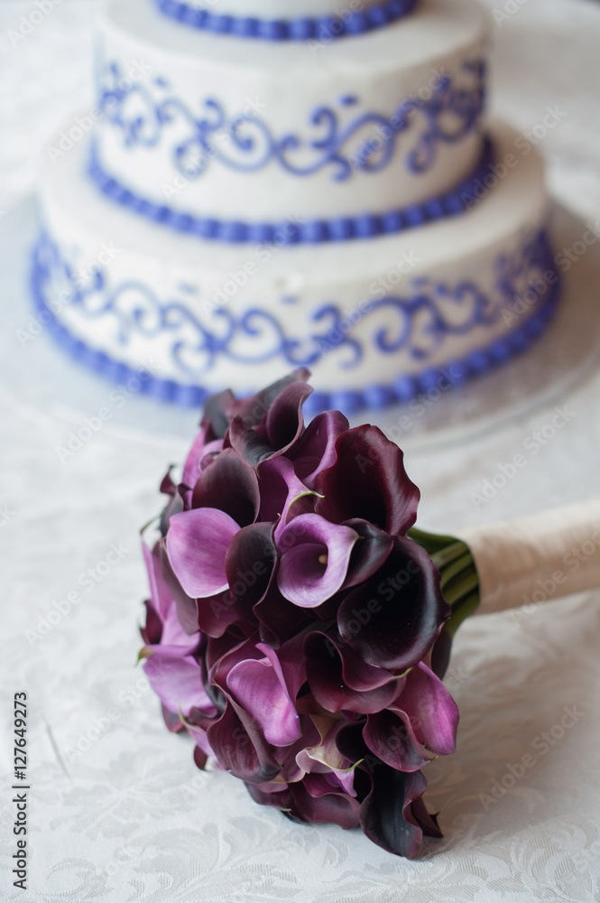 Dark Purple Wedding Reception