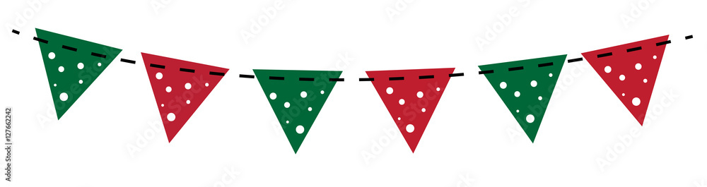 Christmas Bunting Stock Vector | Adobe Stock