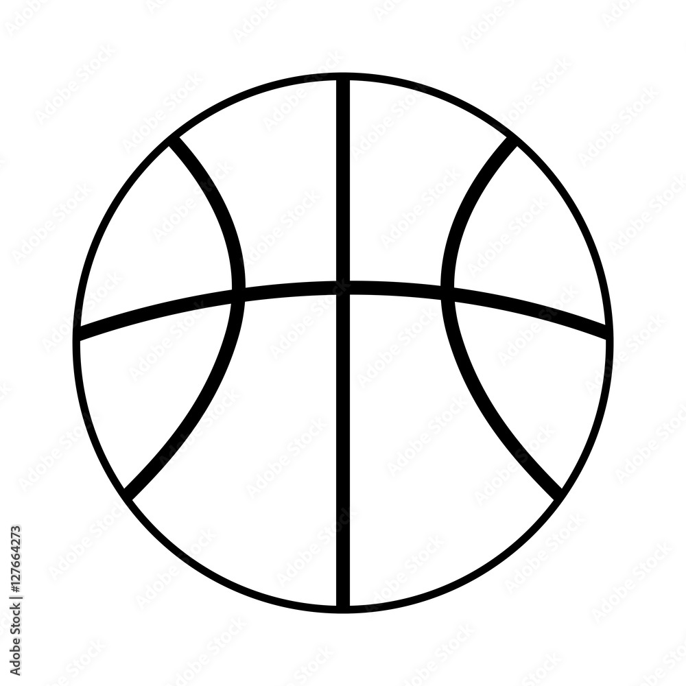 Basketball Outline Image