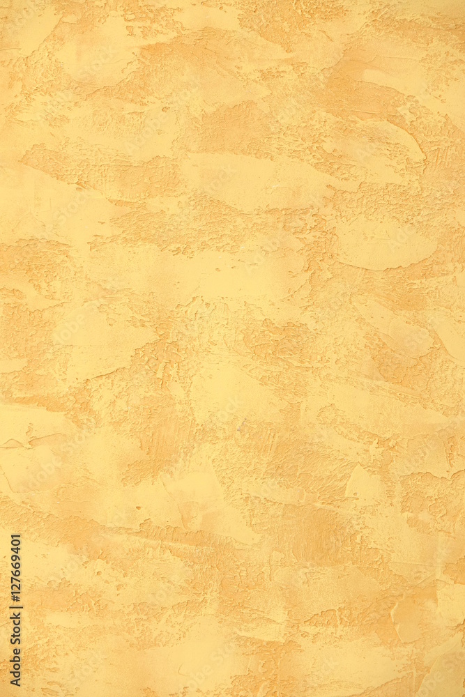 Old Limewash Yellow Plaster Wall. Shabby Surface Vertical Backg Stock ...