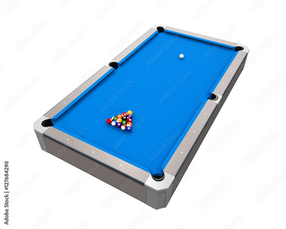Blue Billiard Table Stock Illustration | Adobe Stock