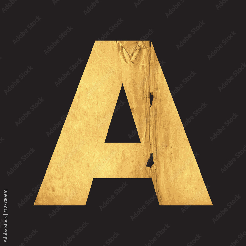 Letter A of the English alphabet Stock Vector | Adobe Stock