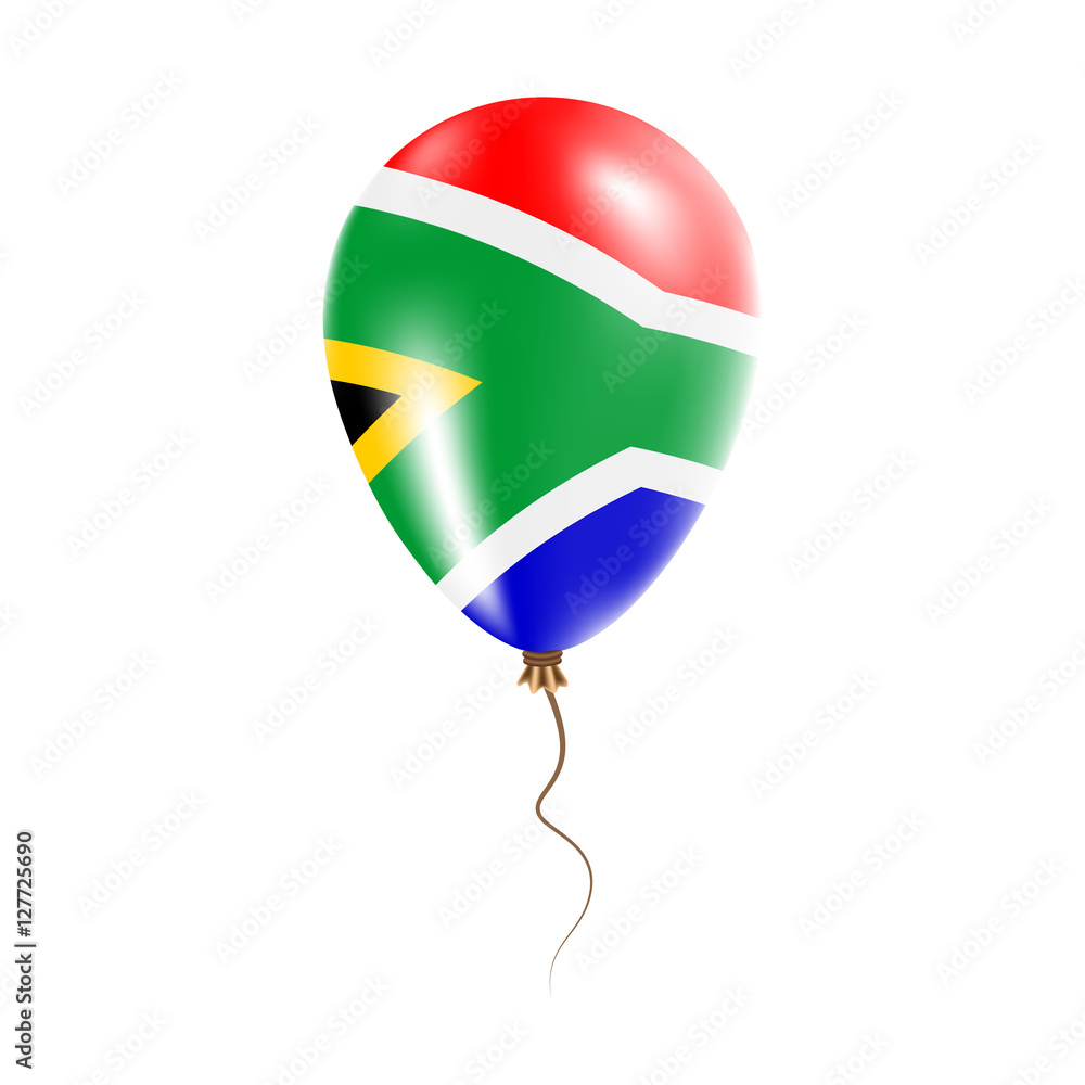 South Africa balloon with flag. Bright Air Ballon in the Country ...