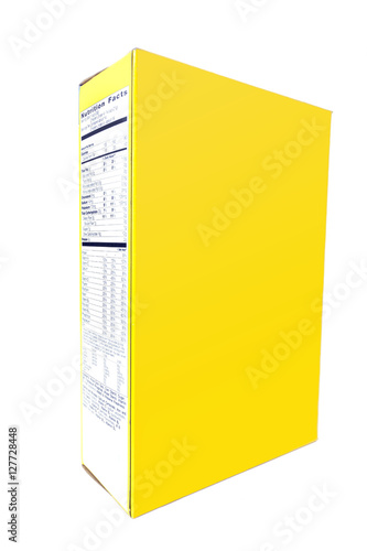 Blank Red Cereal Box