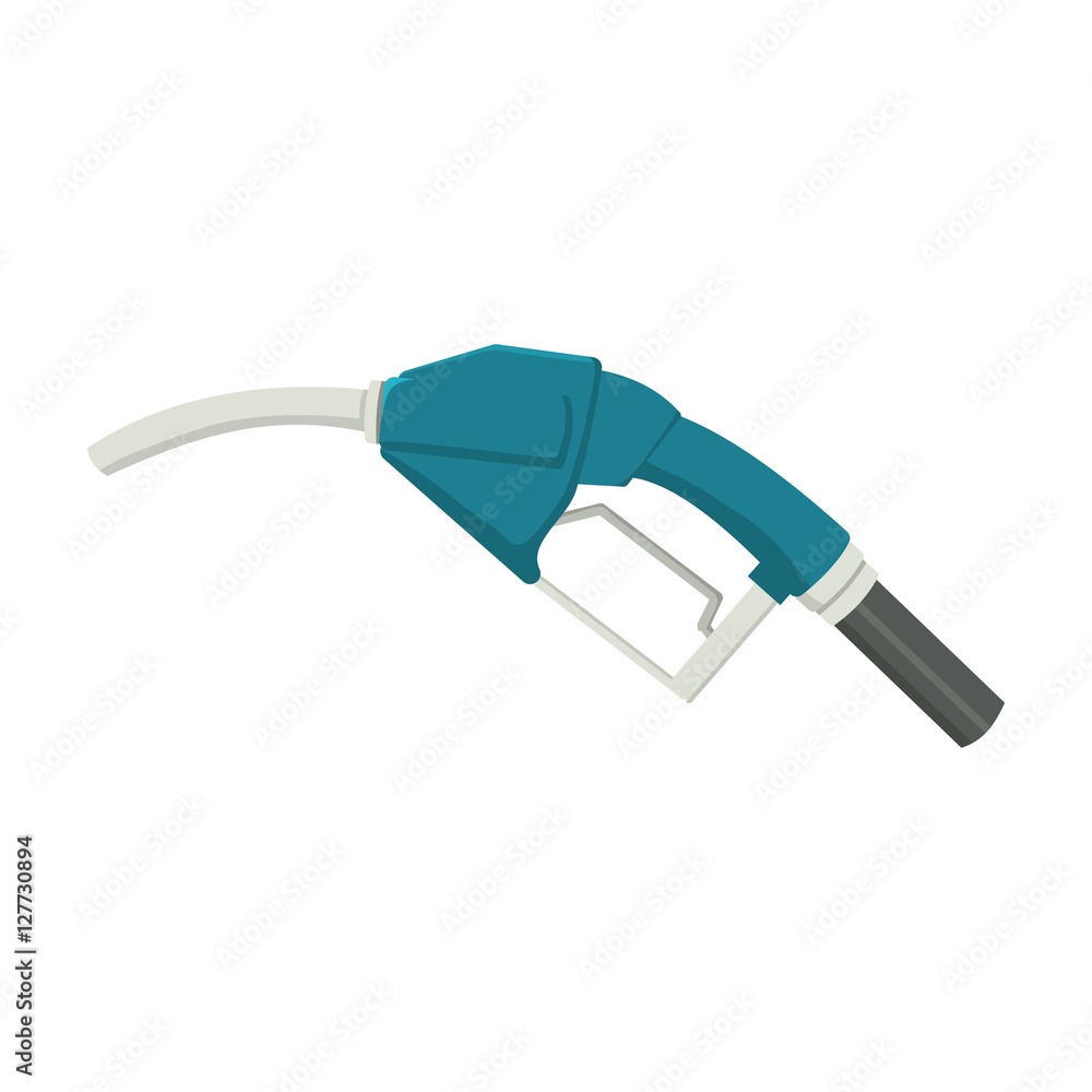 Fuel nozzle icon in cartoon style isolated on white background. Oil ...