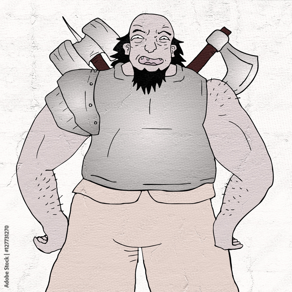 strong warrior Stock Illustration | Adobe Stock